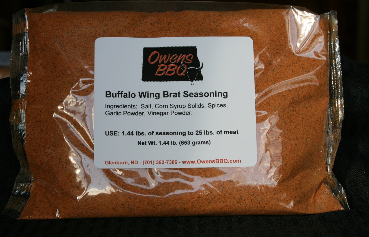 Buffalo Wing Bratwurst Seasoning - Owens BBQ