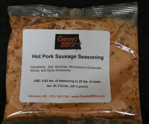 Hot Pork Sausage Seasoning - Owens BBQ