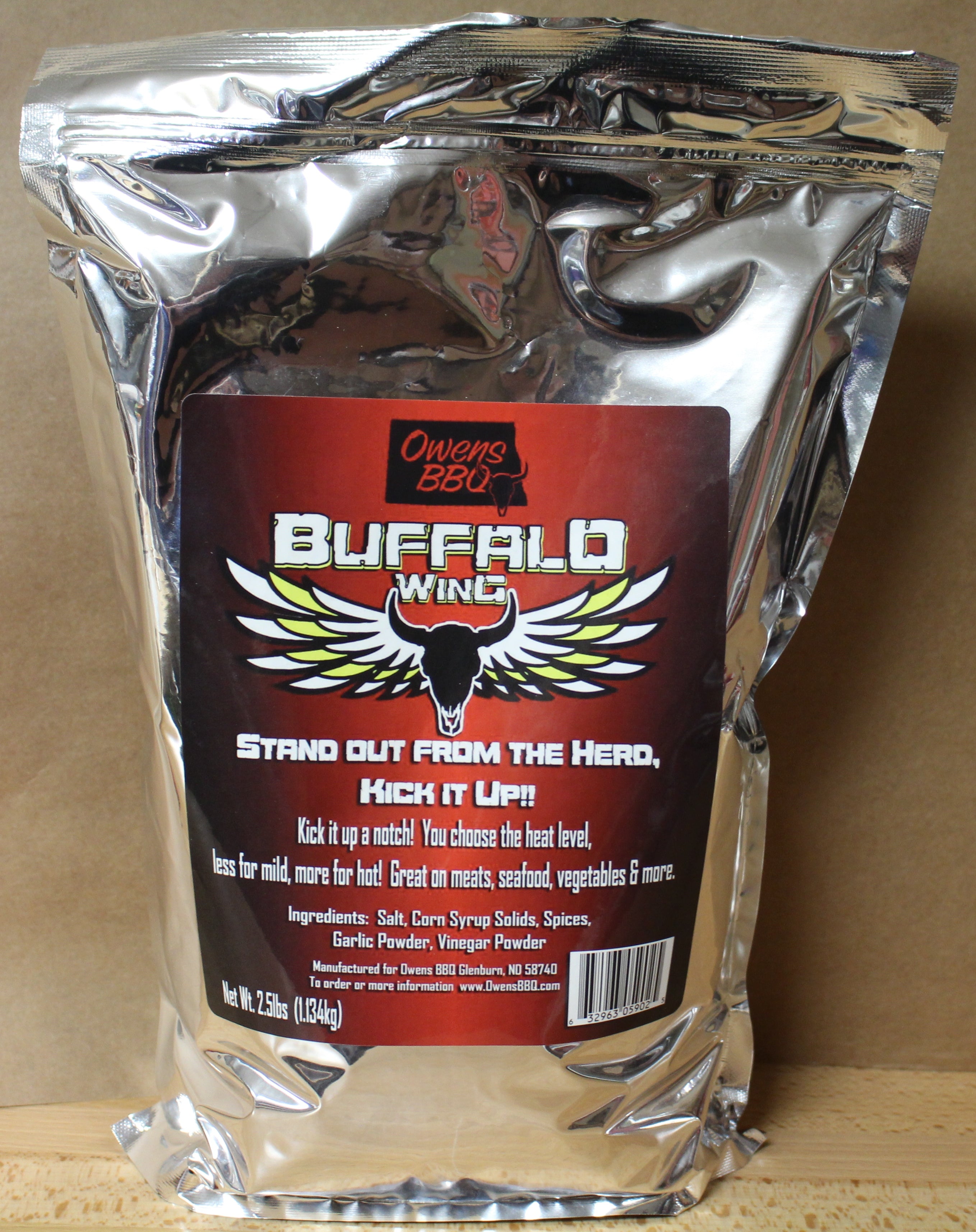 Buffalo Wing Seasoning BULK bag - Owens BBQ
