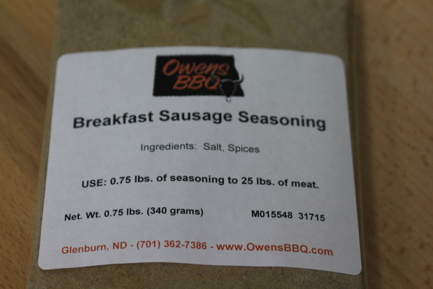 Breakfast Sausage Seasoning - Owens BBQ