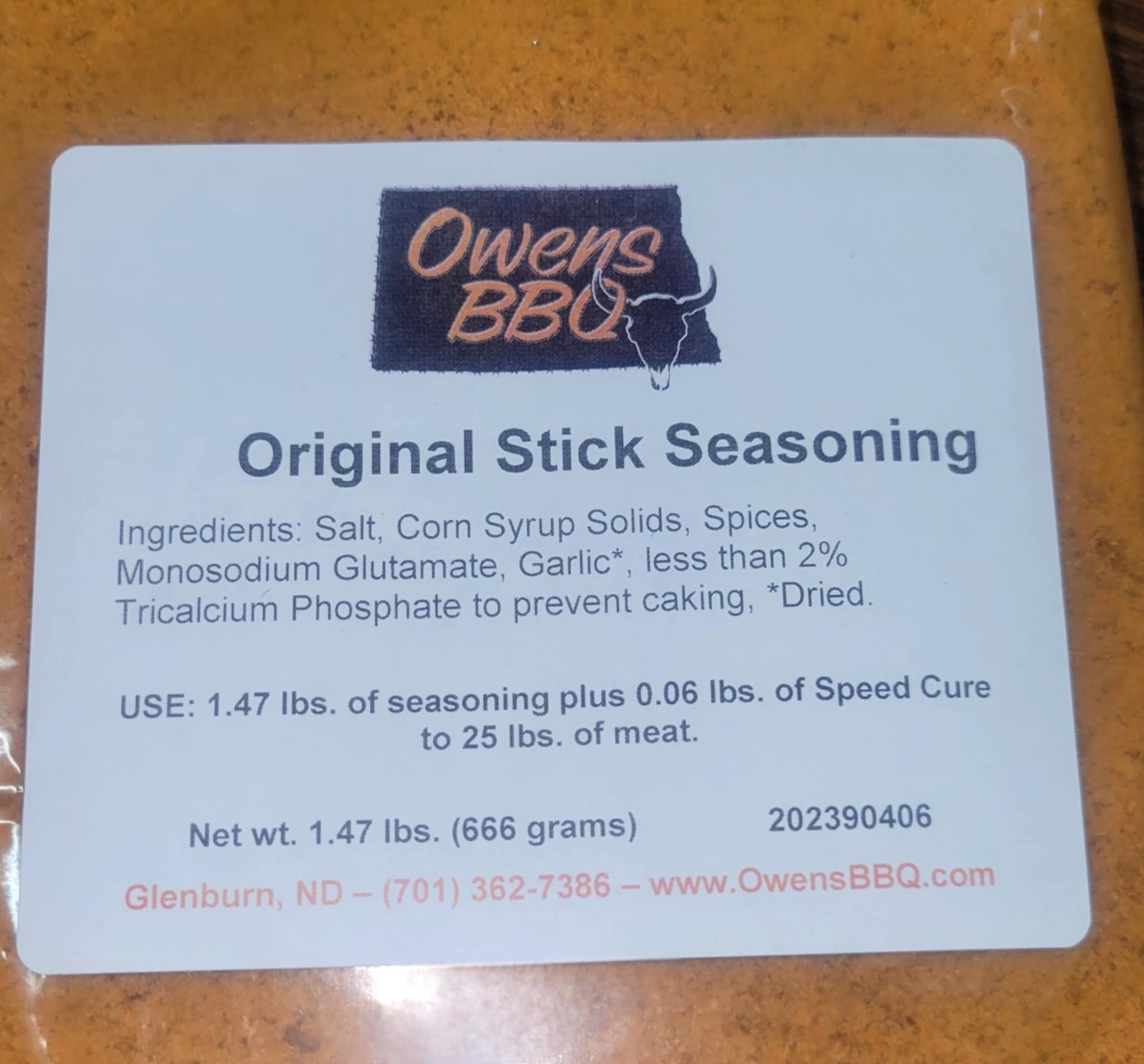 Original Snack Stick Seasoning - Owens BBQ