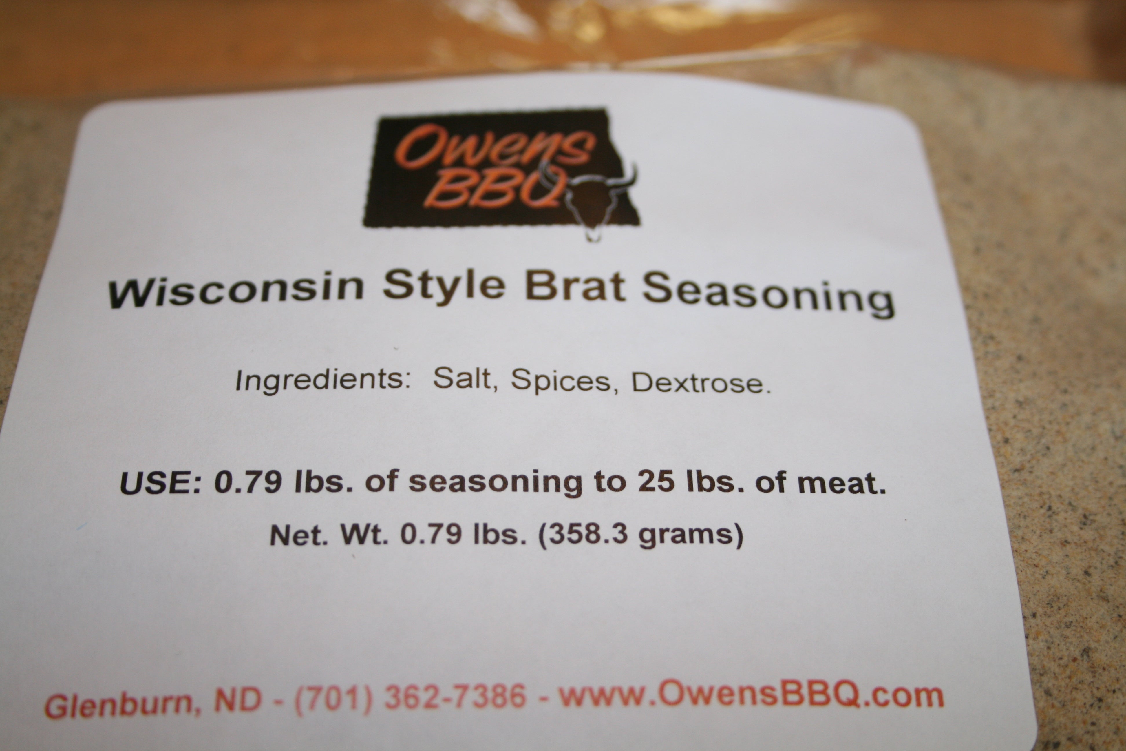 Wisconsin Style Bratwurst Seasoning - Owens BBQ