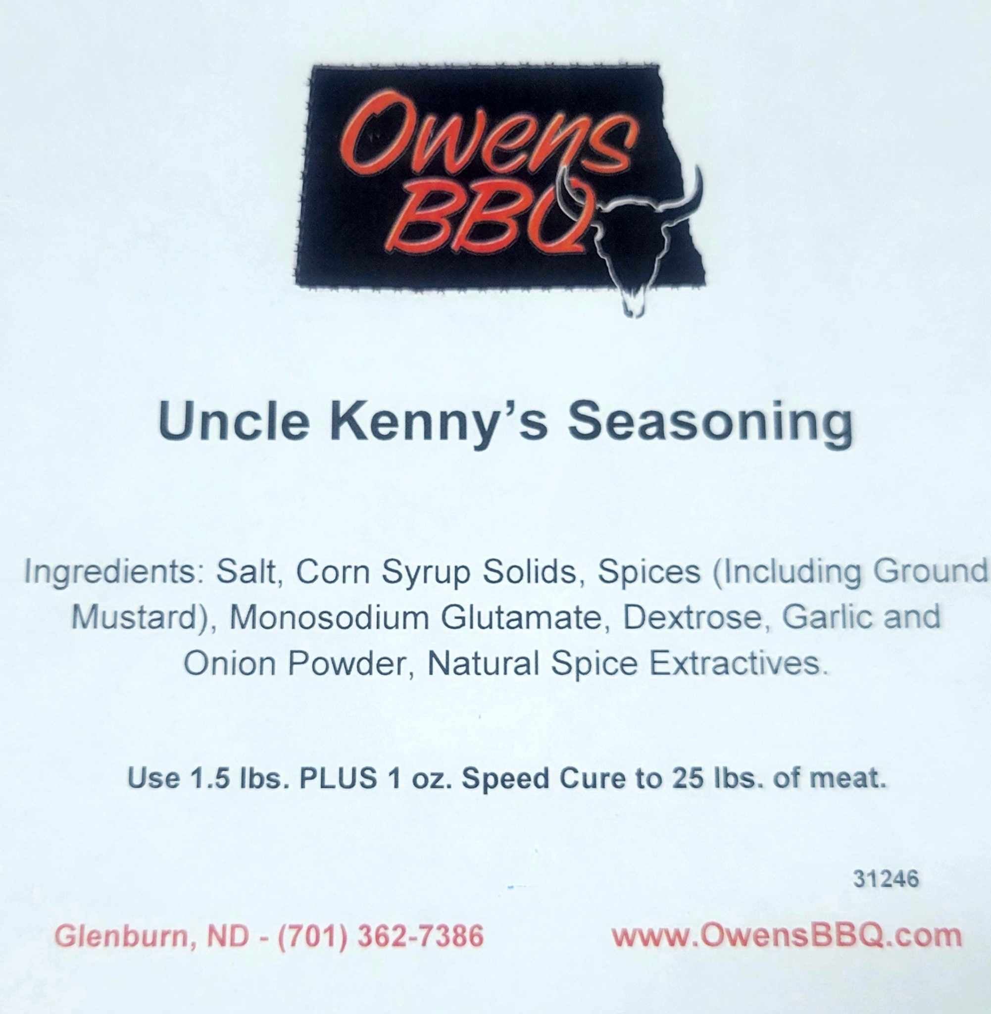 Uncle Kenny's Seasoning - Owens BBQ